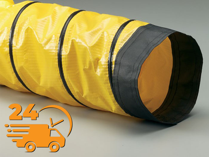 Spring-Flex FSP-5 – Yellow Blower Duct, UL Rated – Wholesale Hoses